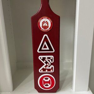 D9 Greeks | Other | Delta Sigma Theta Wooden Paddle Red | Poshmark